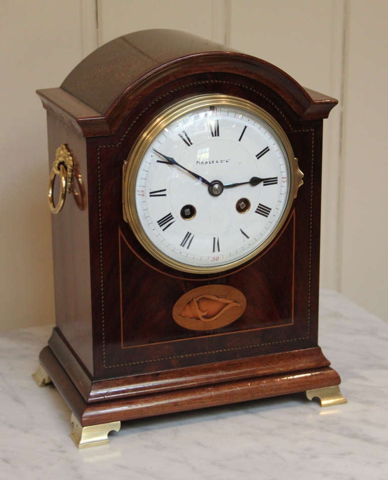 Fine Small Striking Mahogany Mantel Clock at 1stDibs
