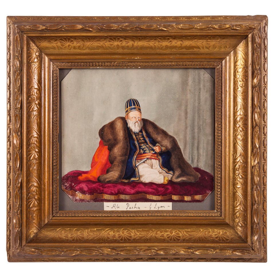 Watercolour of Ali Pasha For Sale at 1stDibs