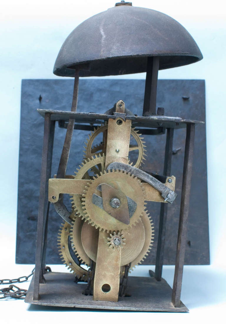 Quaker Hoop and Spike Wall Clock For Sale at 1stDibs | spike clock