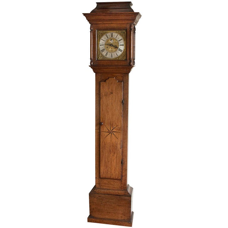 Oak Longcase Signed Richard Midgley. at 1stDibs