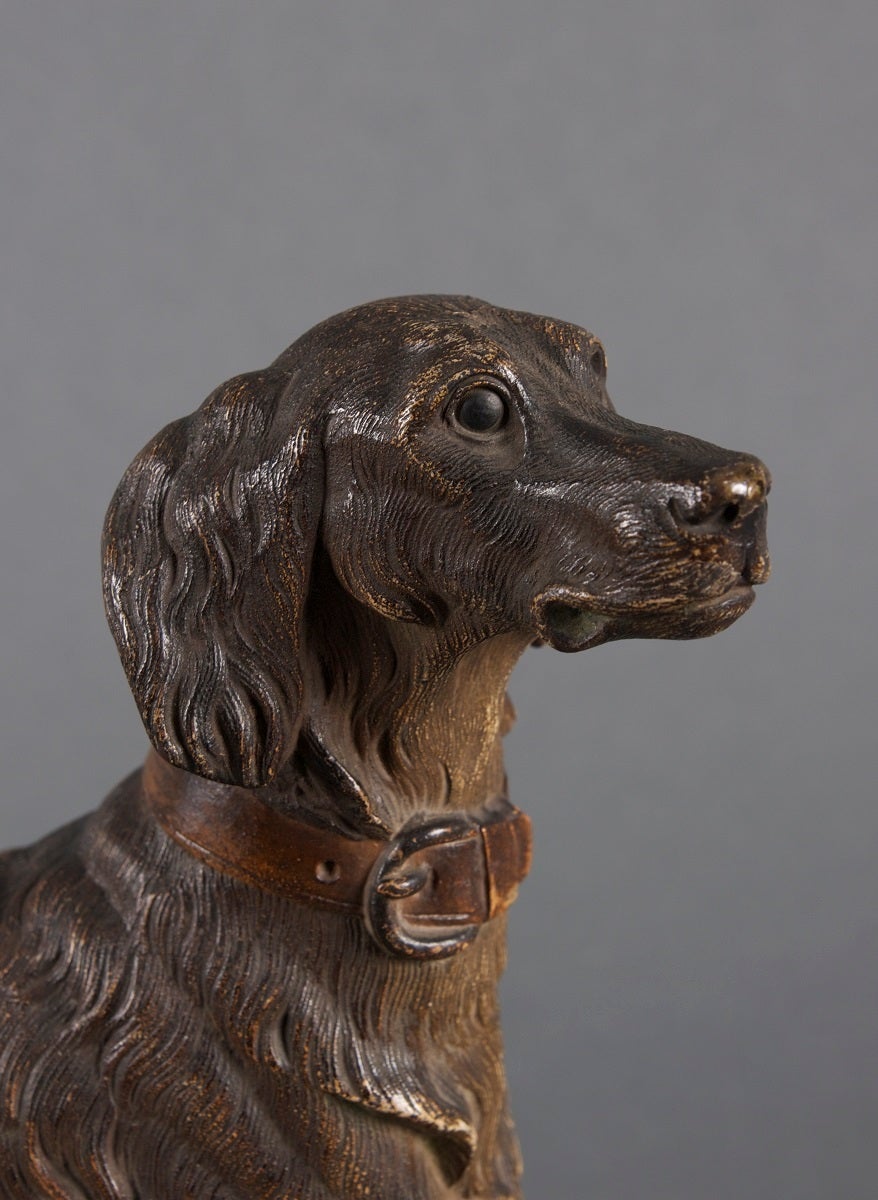 Cold Painted Bronze Dog, Vienna, 19th Century at 1stDibs