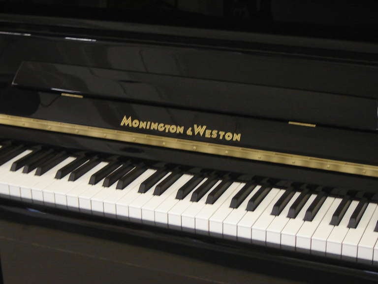 Monington and Weston 108cm Upright Piano Mahogany circa 2005 at 1stDibs
