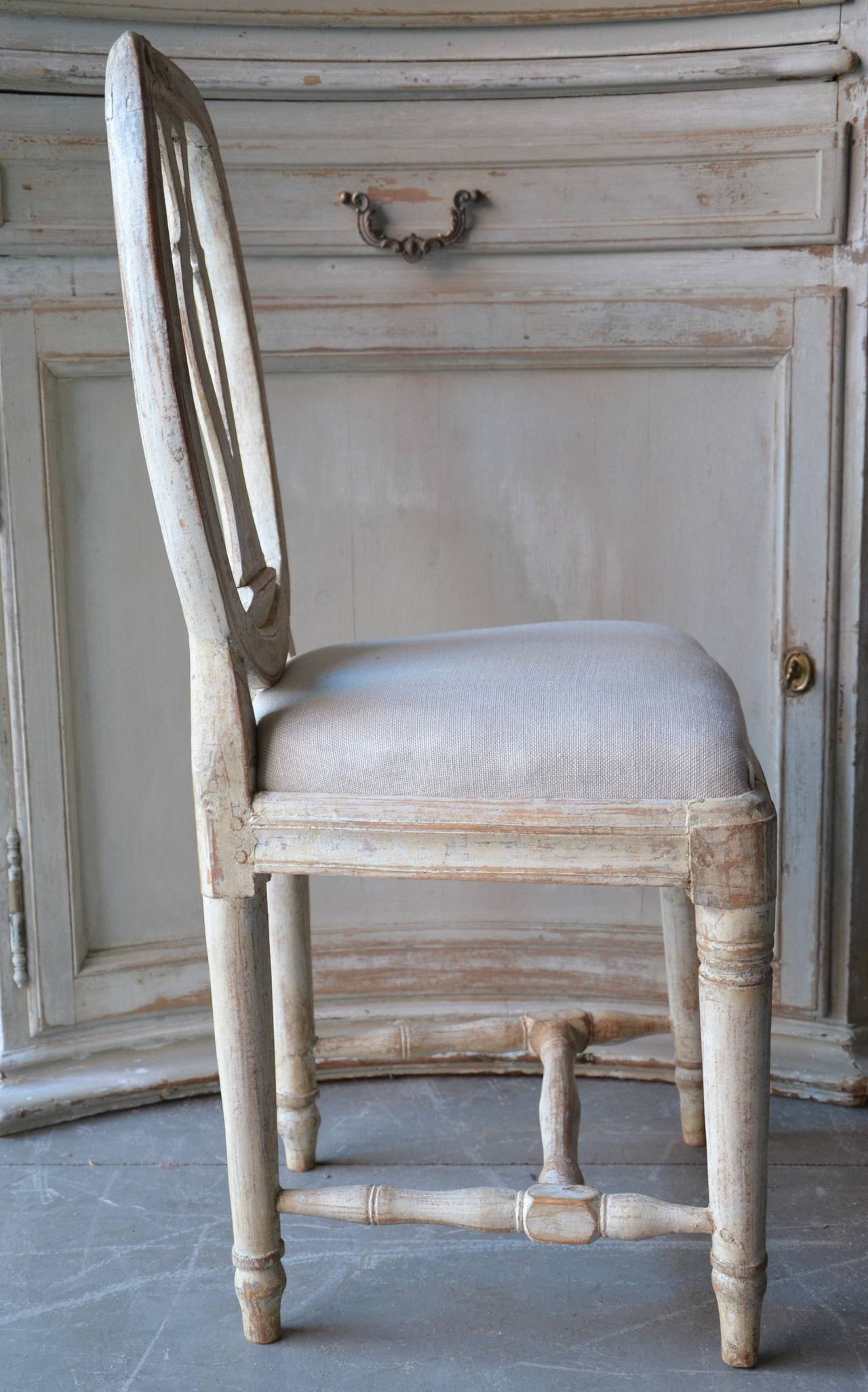 Set of Four 18th Century Swedish Gustavian Period Chairs at 1stDibs