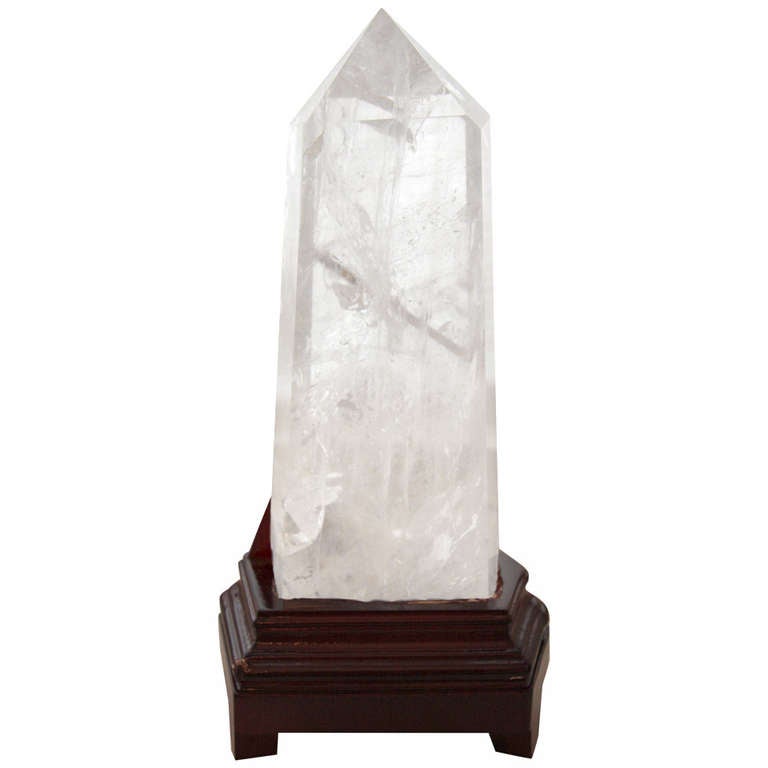 Natural Rock Crystal Obelisk at 1stDibs