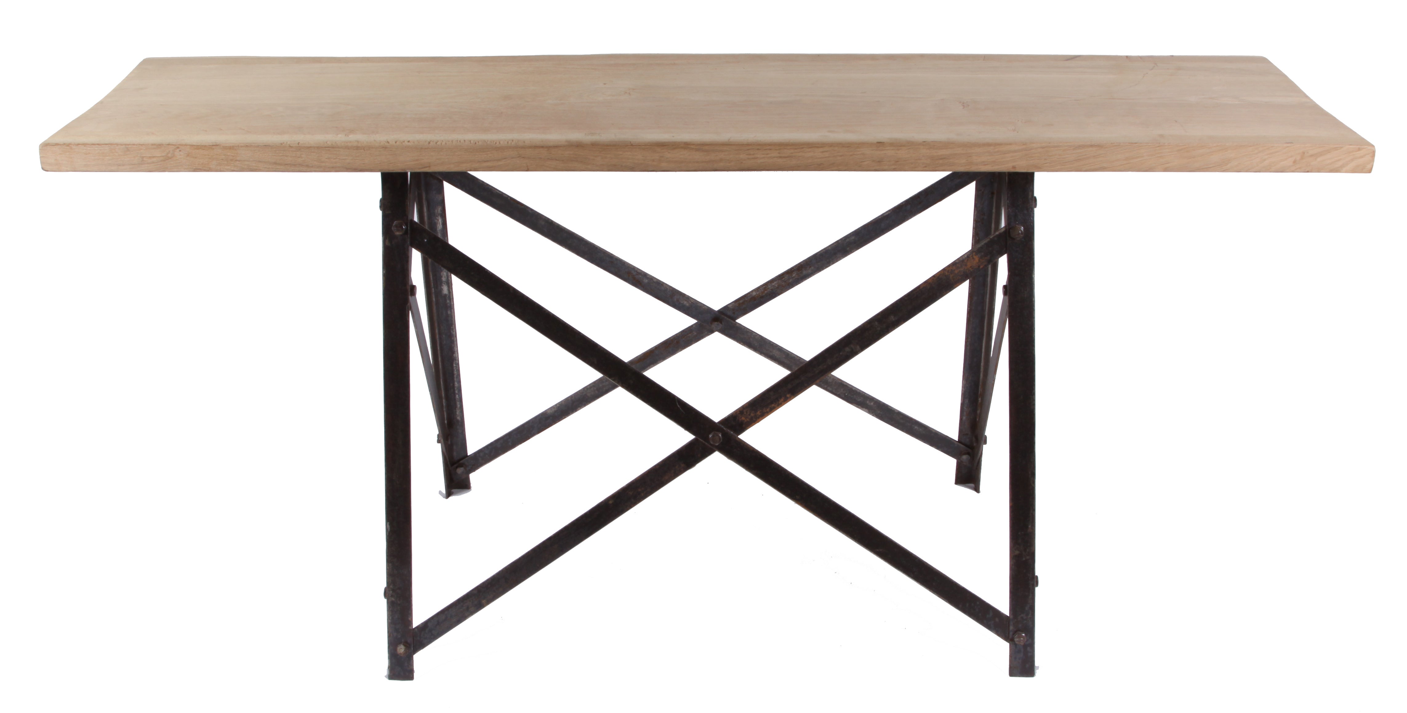 French Narrow Trestle Table For Sale at 1stDibs