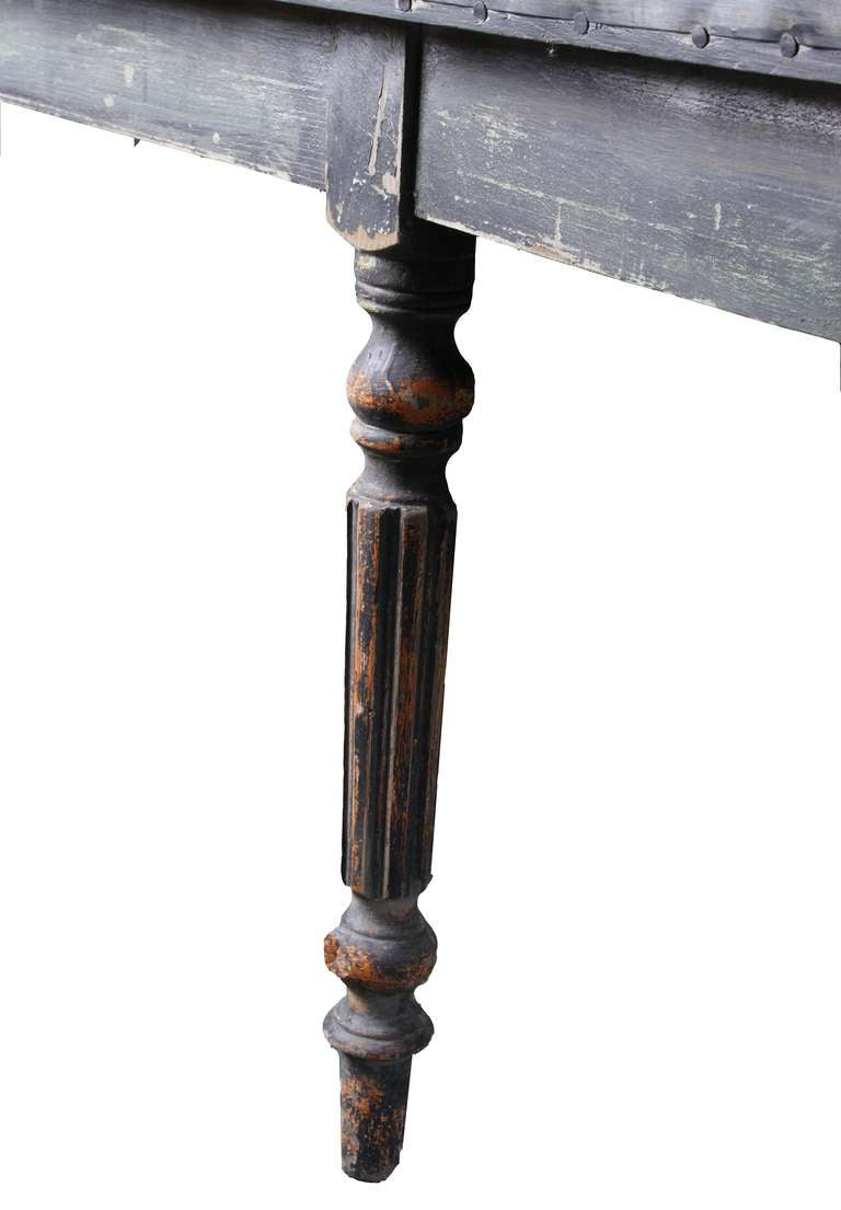 French Zinc Top Table For Sale at 1stDibs