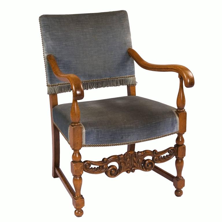 Louis XIII Style Armchair For Sale at 1stDibs