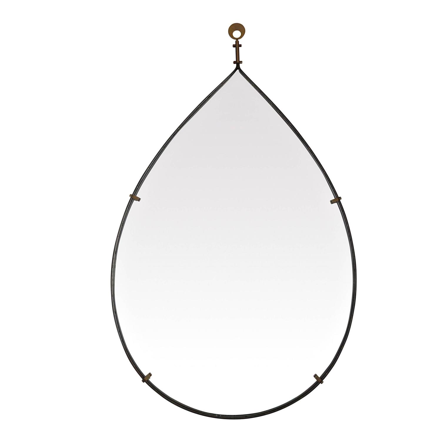 Large Italian Tear Drop Mirror at 1stdibs