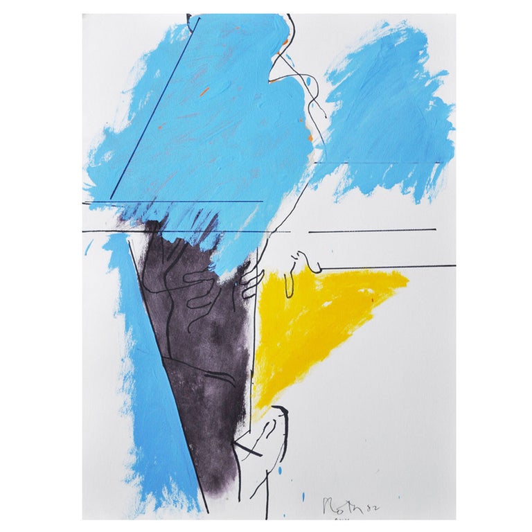 1982 American Abstract Acrylic Painting by Jack Roth For Sale at 1stDibs
