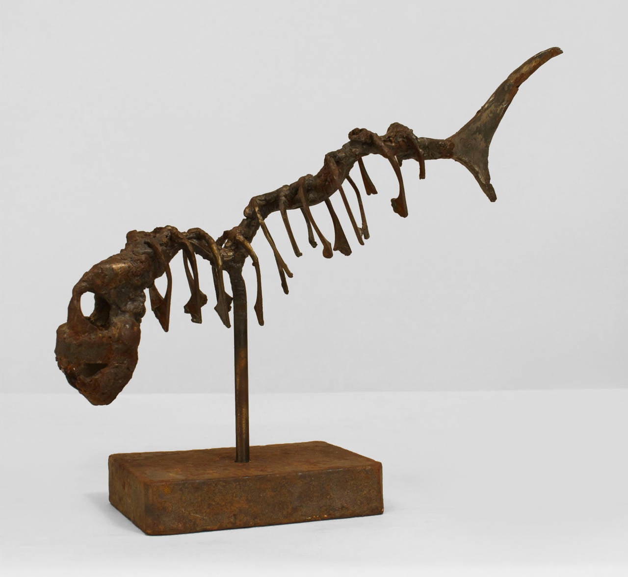 Bronze Patinaed Viper Fish Skeleton For Sale at 1stDibs
