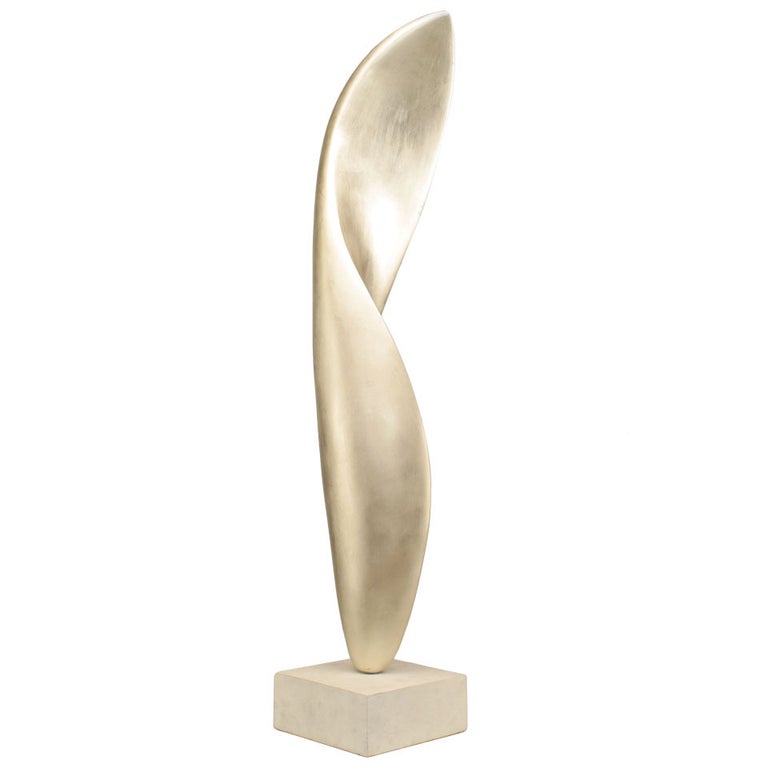 American Post-War Silver Leaf Resin Sculpture For Sale at 1stDibs