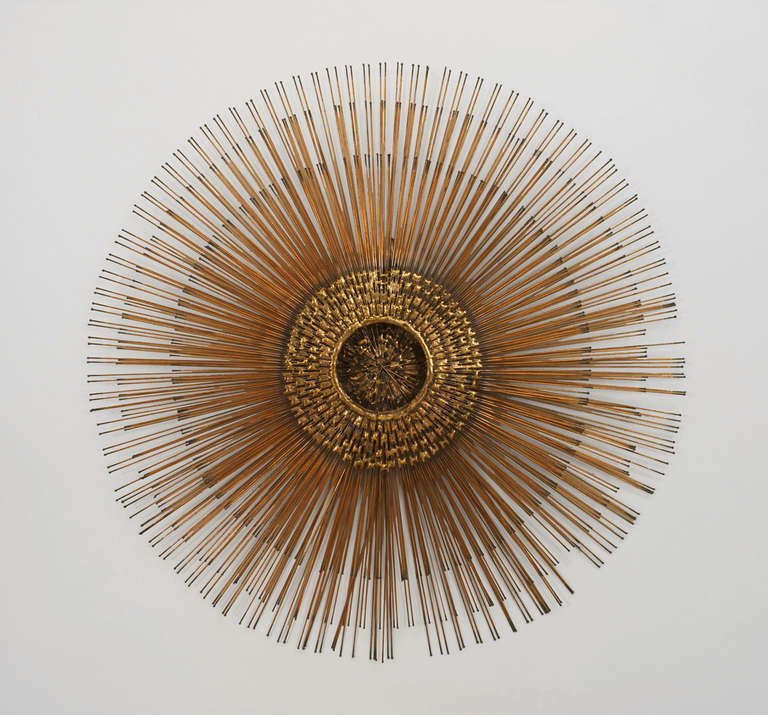 1970's American Starburst Wall Sculpture by William Friedle For Sale at ...