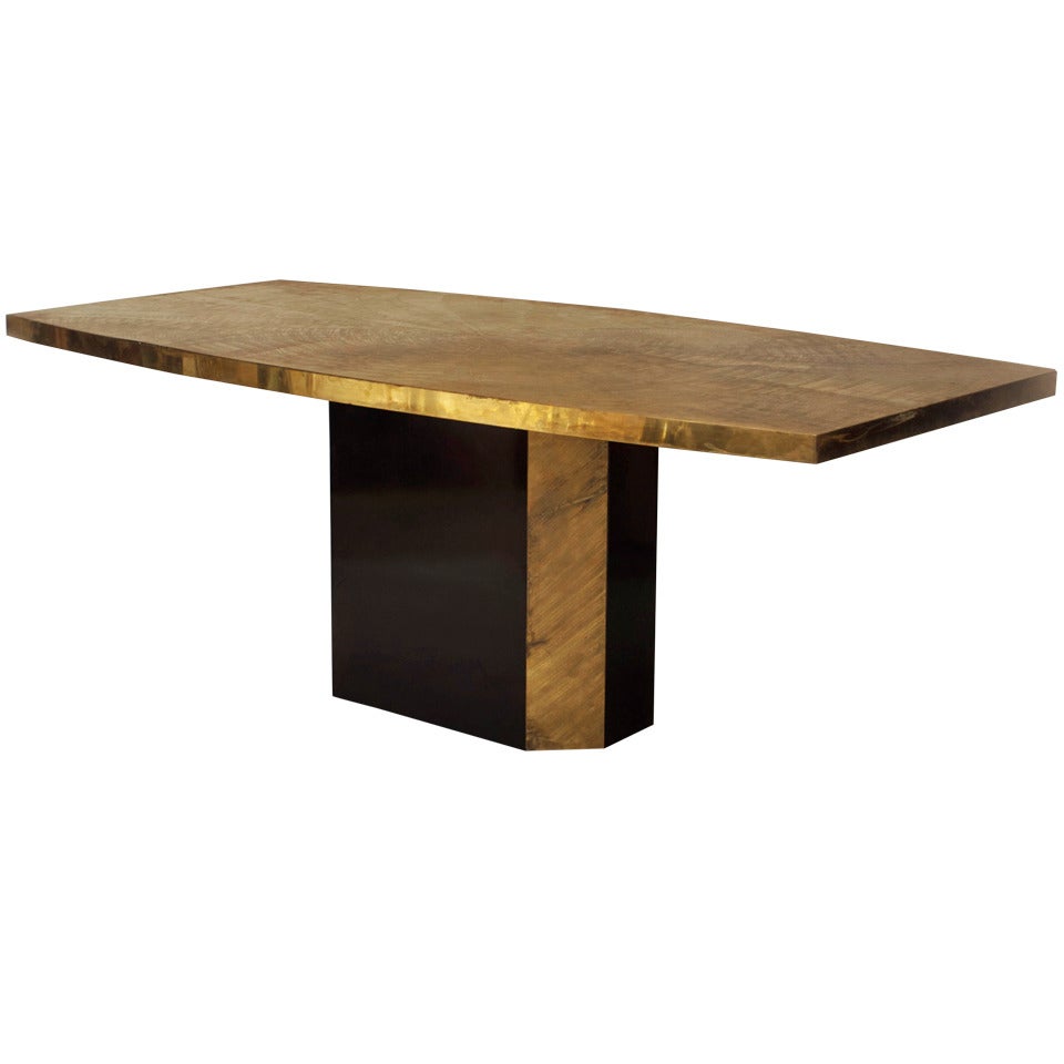 1970's George Mathias Bronze and Resin Dining Table at 1stDibs