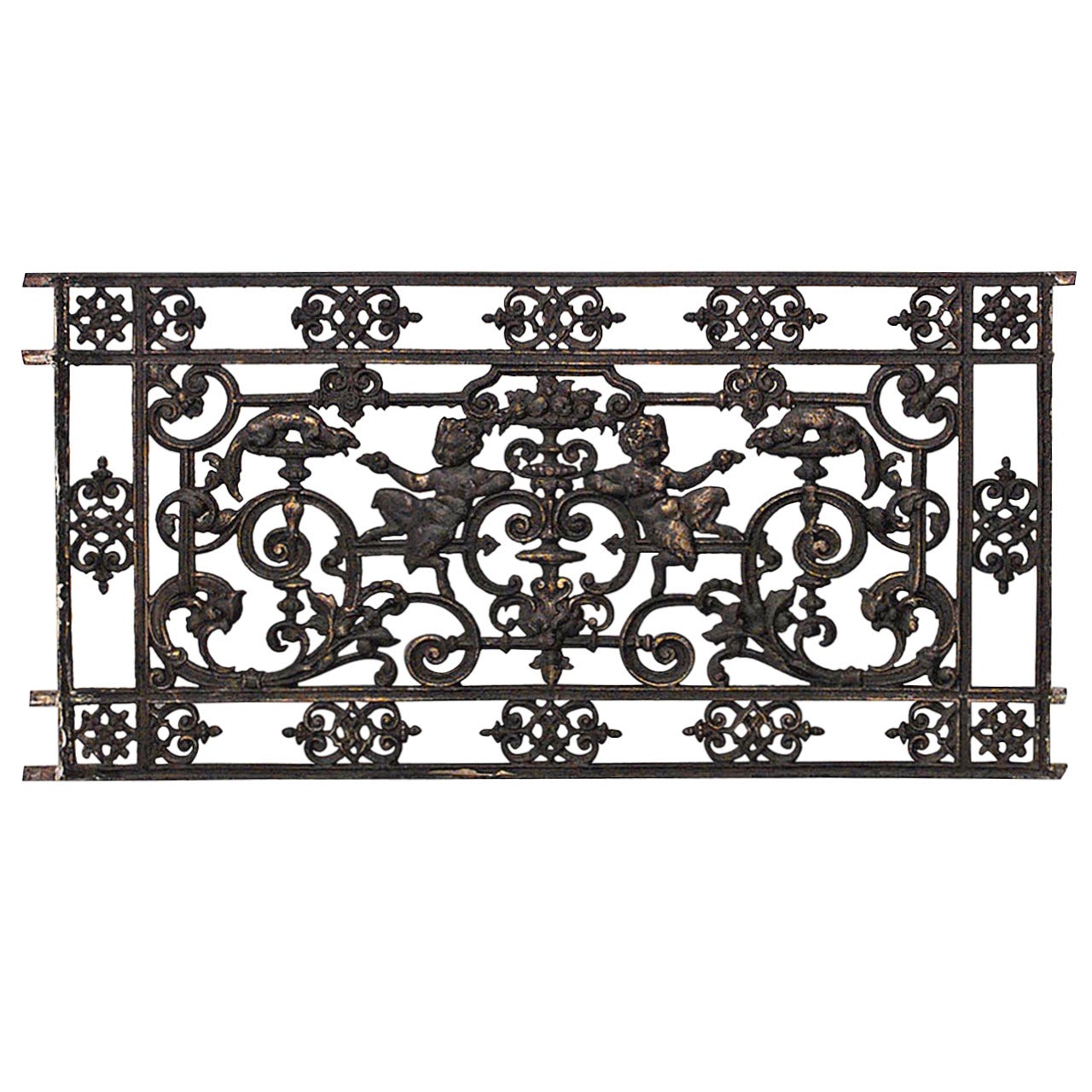 Four 19th Century Italian Neoclassical Style Low Iron Railings at ...