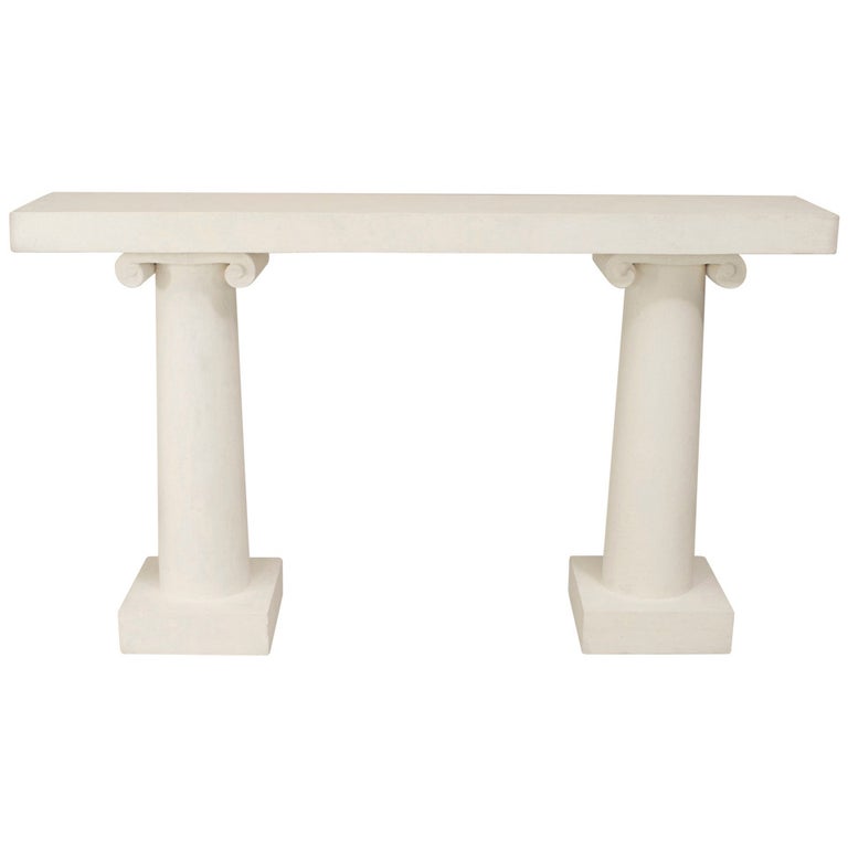 American Art Moderne Plaster Console Table For Sale at 1stDibs ...