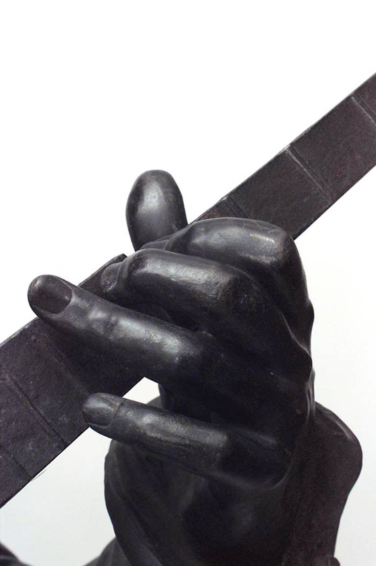 Late 19th c. American Folk Art Half-Length Musician Bust For Sale at ...