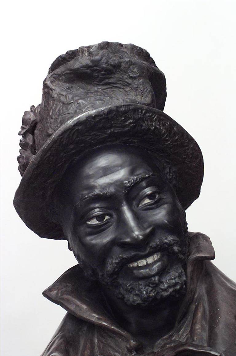 Late 19th c. American Folk Art Half-Length Musician Bust For Sale at ...