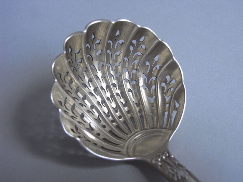 Bacchanalian pattern Sifter Spoons made by Henry John Lias and Henry ...