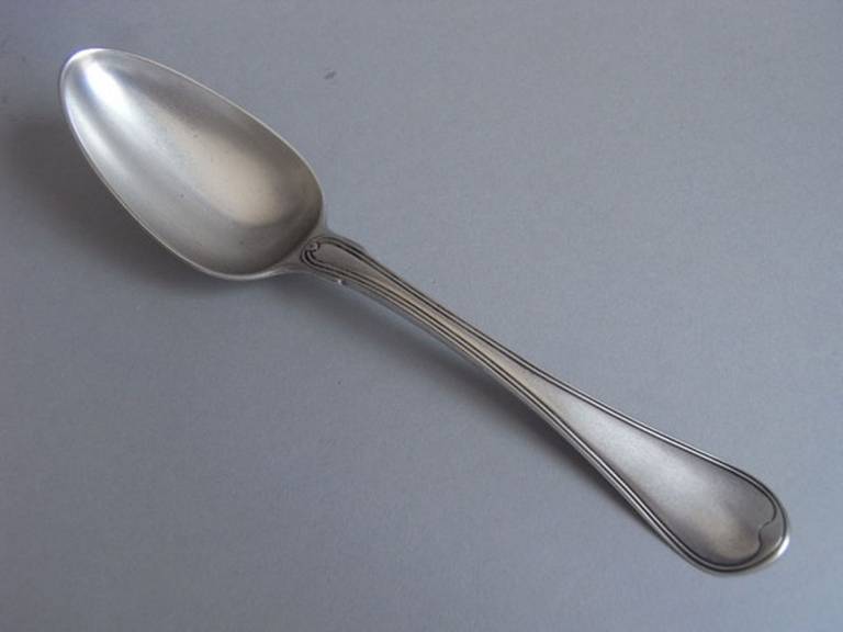A very rare George III Hanoverian Fiddle and Thread Pattern Spoon at ...