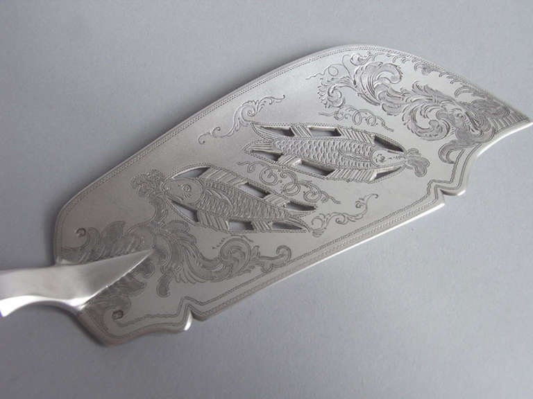 A very fine Irish Serving Slice made in Dublin in 1844 by John Warren ...