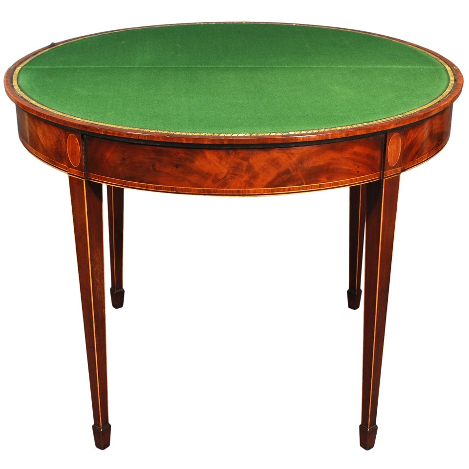 A Late 18th Century Mahogany Card Table For Sale at 1stDibs