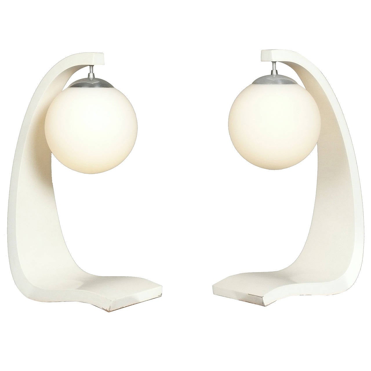 Pair of Modeline Table Lamps at 1stDibs