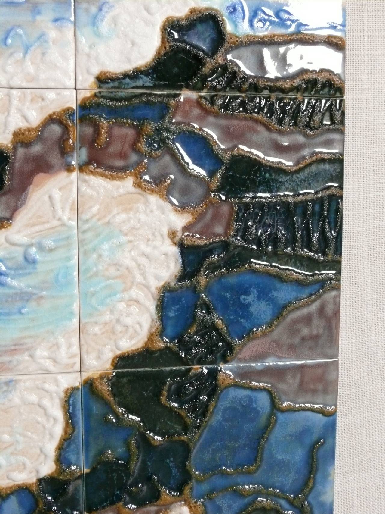 Two Pieces of Tile Art by Harris Strong at 1stDibs