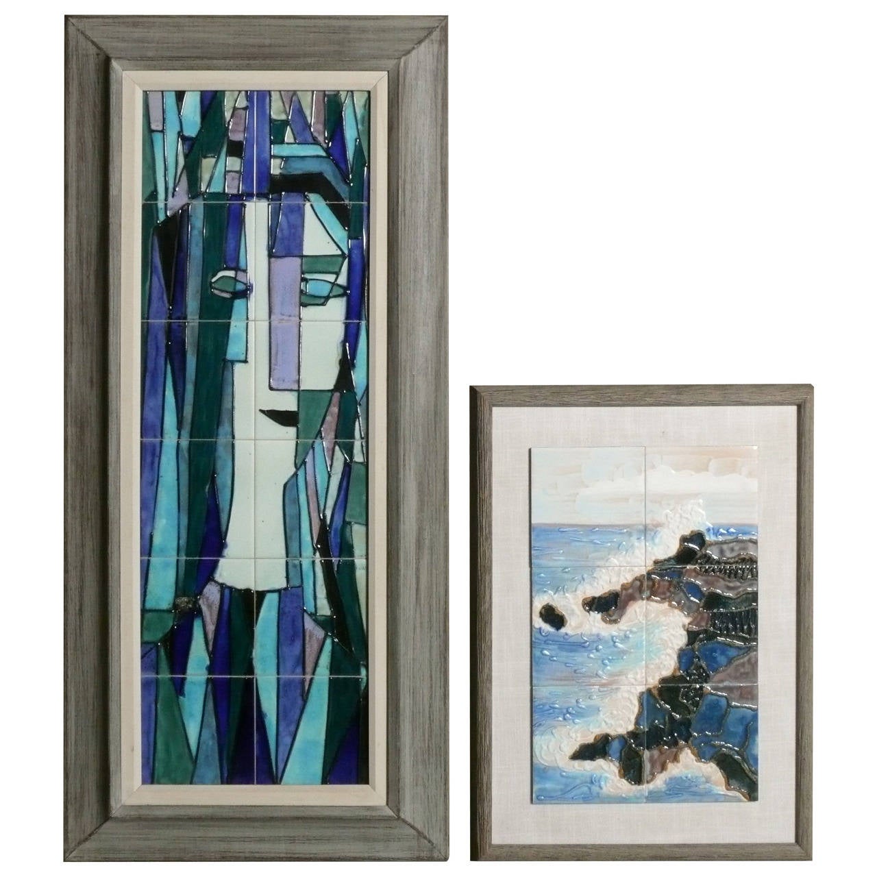 Two Pieces of Tile Art by Harris Strong at 1stDibs