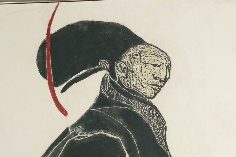 Monumental Original Signed Woodcut Print by Ben Smith, 1972 at 1stDibs