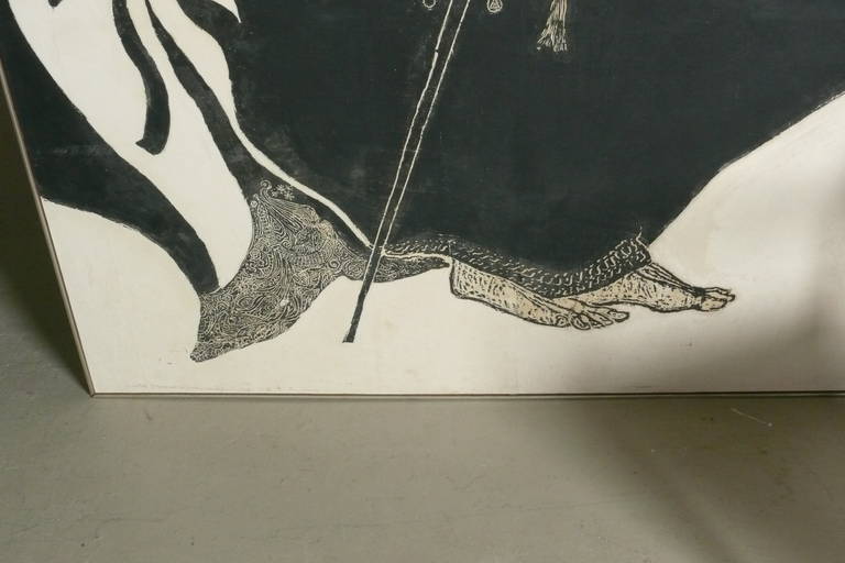 Monumental Original Signed Woodcut Print by Ben Smith, 1972 at 1stDibs