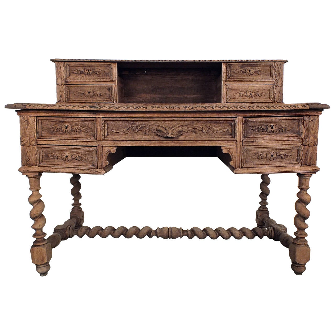 19th Century Oak French Renaissance Desk at 1stDibs