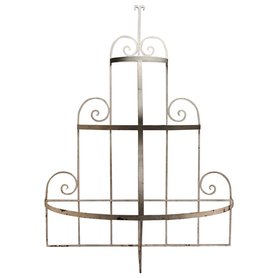 Large Deco Waterfall Floor Garden Shelf Plant Stand Salterini at 1stDibs