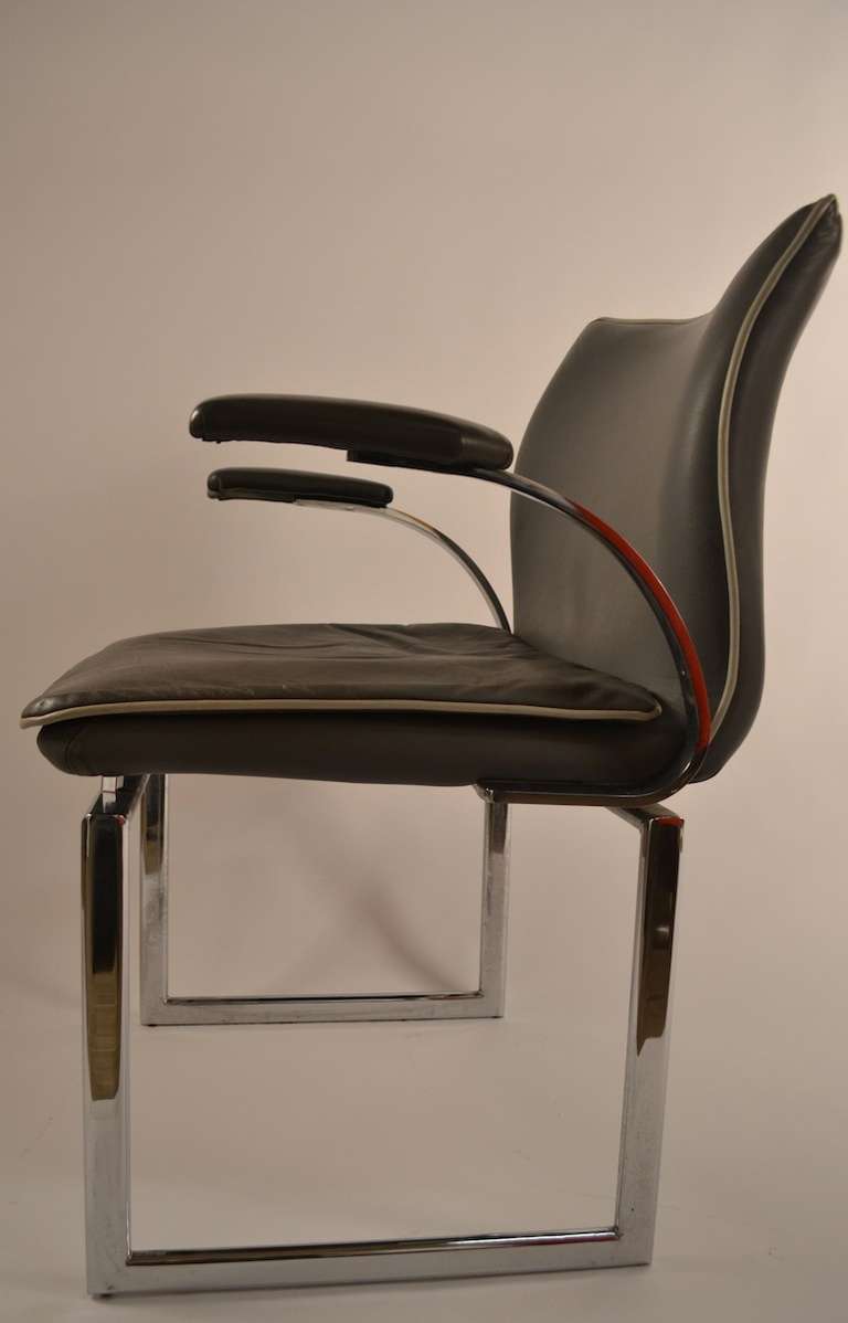 Set of Six Dining Chairs by Pieff of England Four Side and Two Captains ...