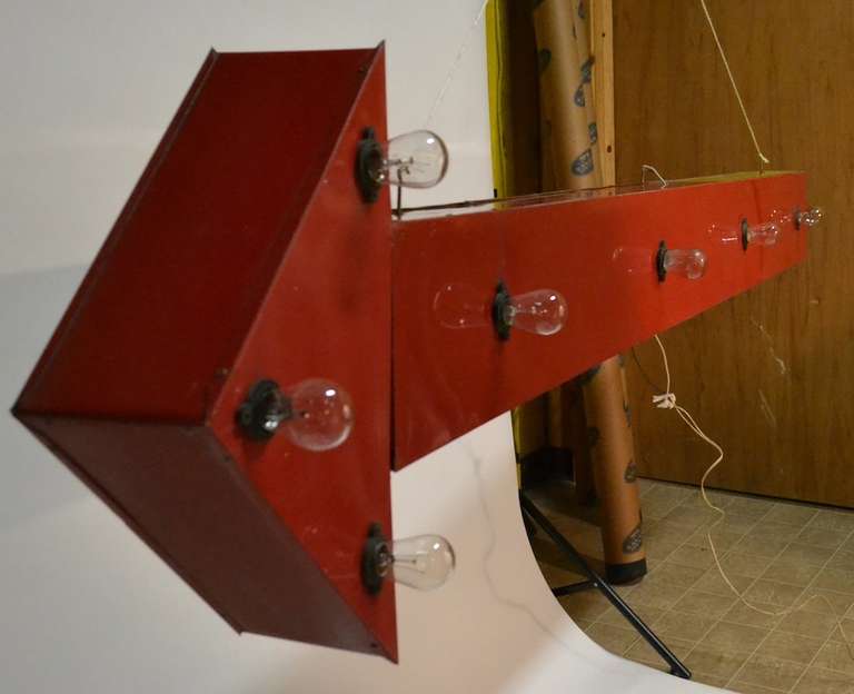 Two sided light up Arrow Sign at 1stDibs
