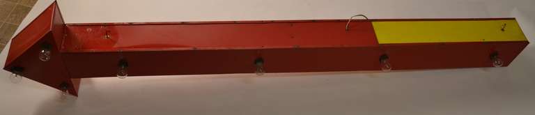 Two sided light up Arrow Sign at 1stDibs