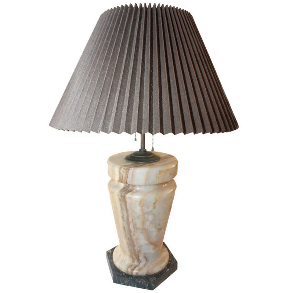 Massive Marble Table Lamp Great Classical Form at 1stDibs