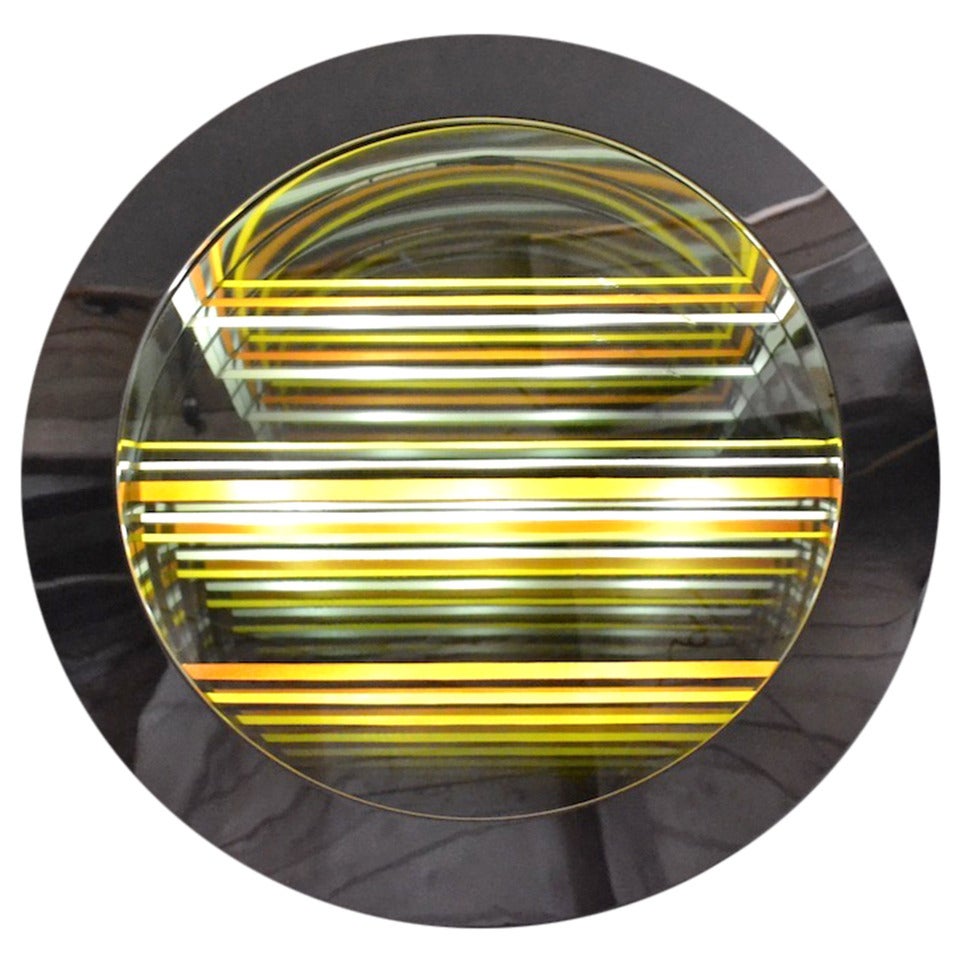 Unusual Infinity Light Mirror by Jere at 1stDibs
