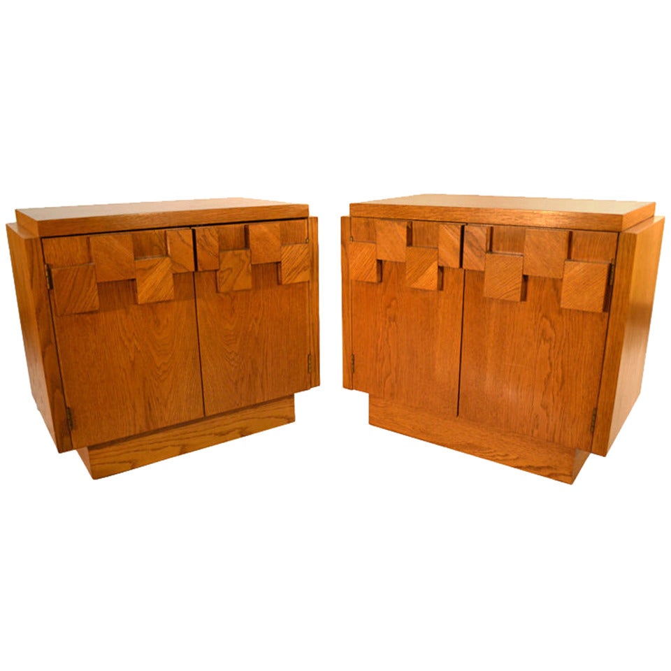 Pair Lane Night Stands / End Tables at 1stDibs
