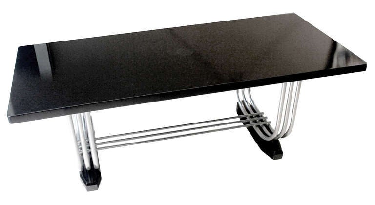 Very Large Art Deco Dining Table by Pel England, 1930s Modernist Design ...