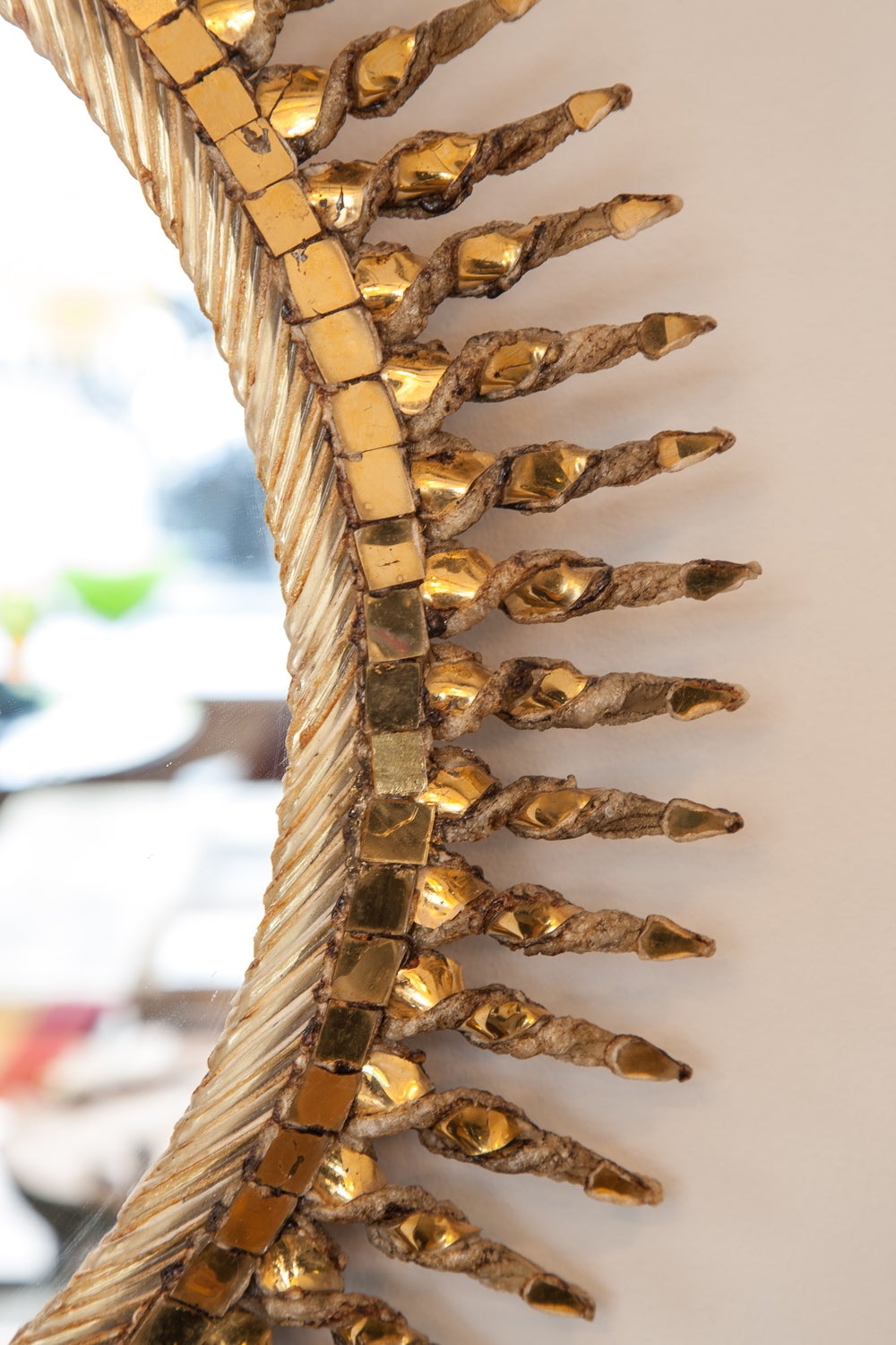 Line Vautrin Mirror "Soleil Torsade," France circa 1958 at 1stDibs