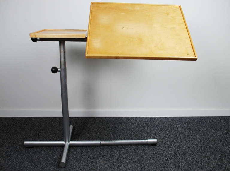 Francois Caruelle, Adjustable Table, Embru-Werke AG For Sale at 1stDibs