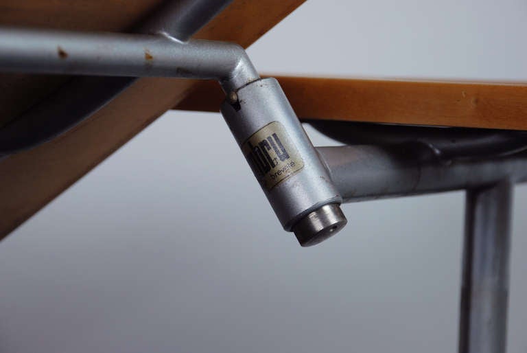 Francois Caruelle, Adjustable Table, Embru-Werke AG For Sale at 1stDibs