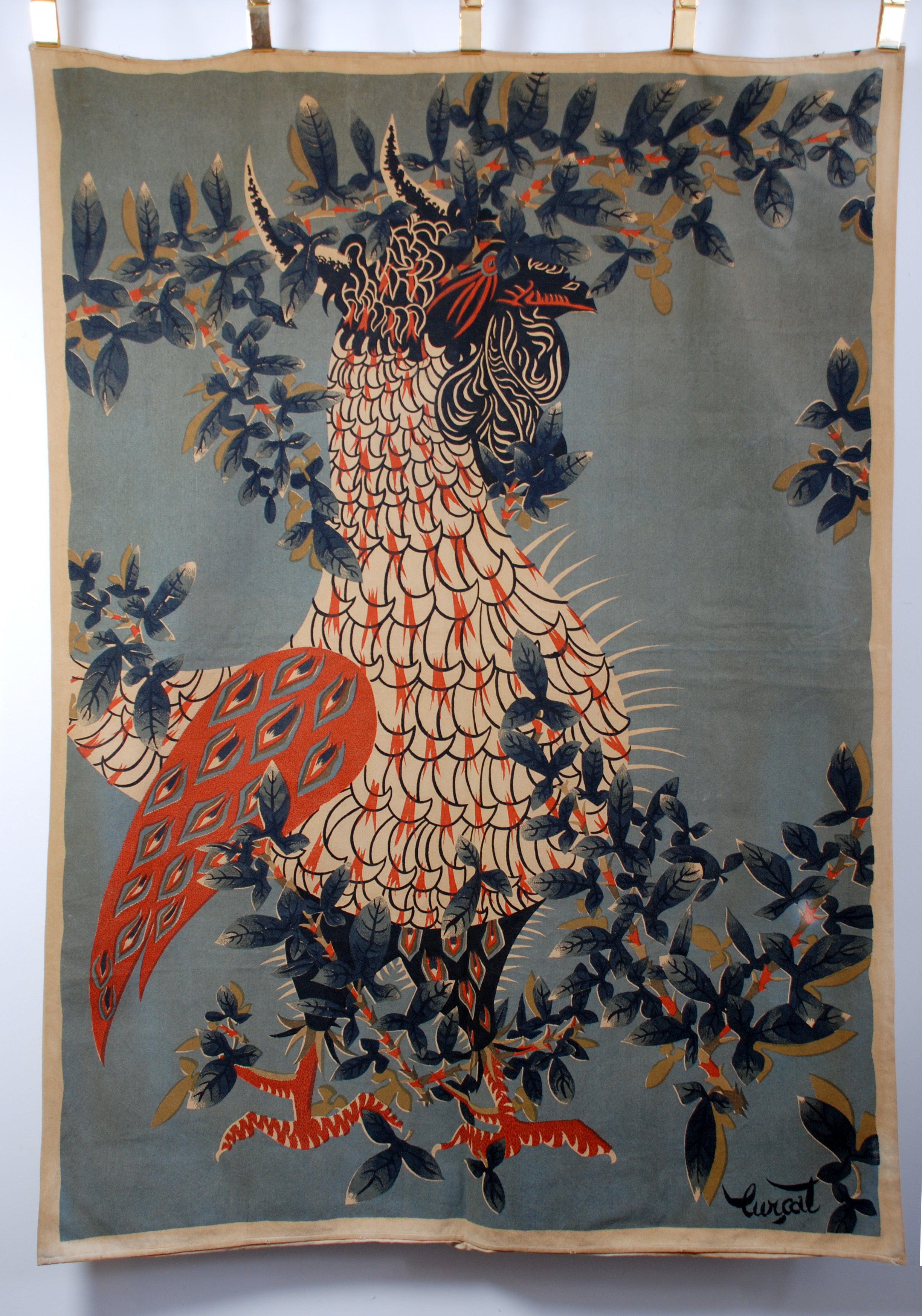 Tapestry "le tapageur", Jean Lurcat 1955 For Sale at 1stDibs