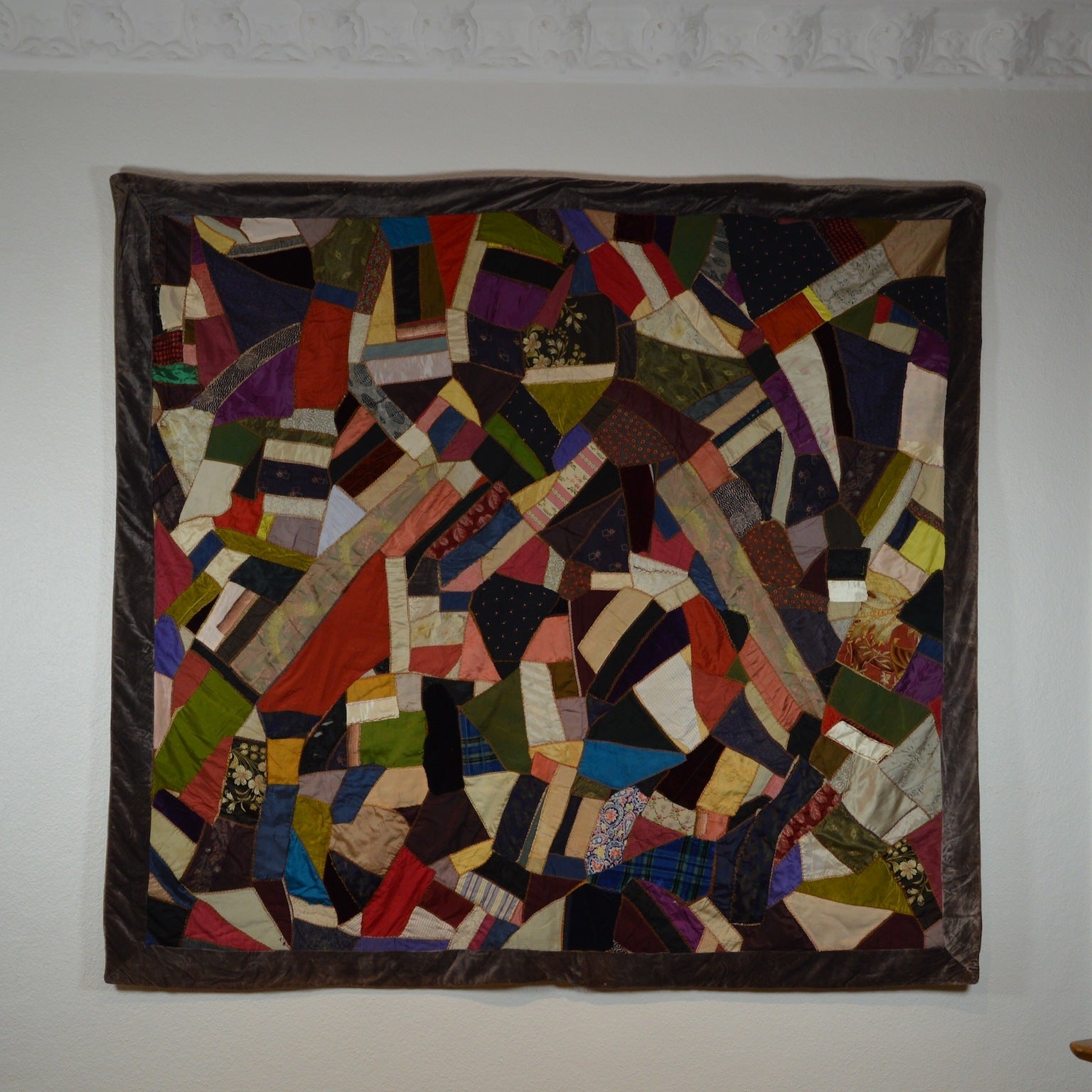 Handmade "Crazy Quilt" at 1stDibs