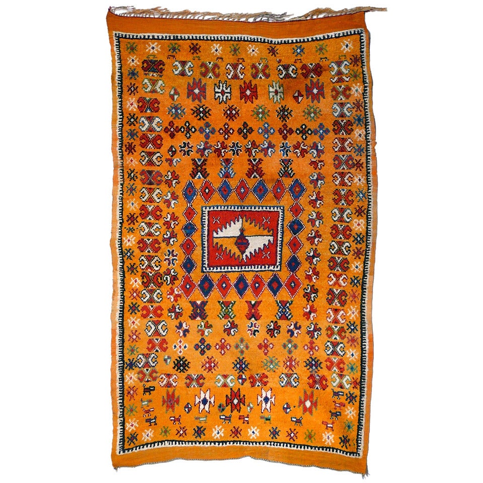 Vintage North African Berber Moroccan Rug at 1stDibs