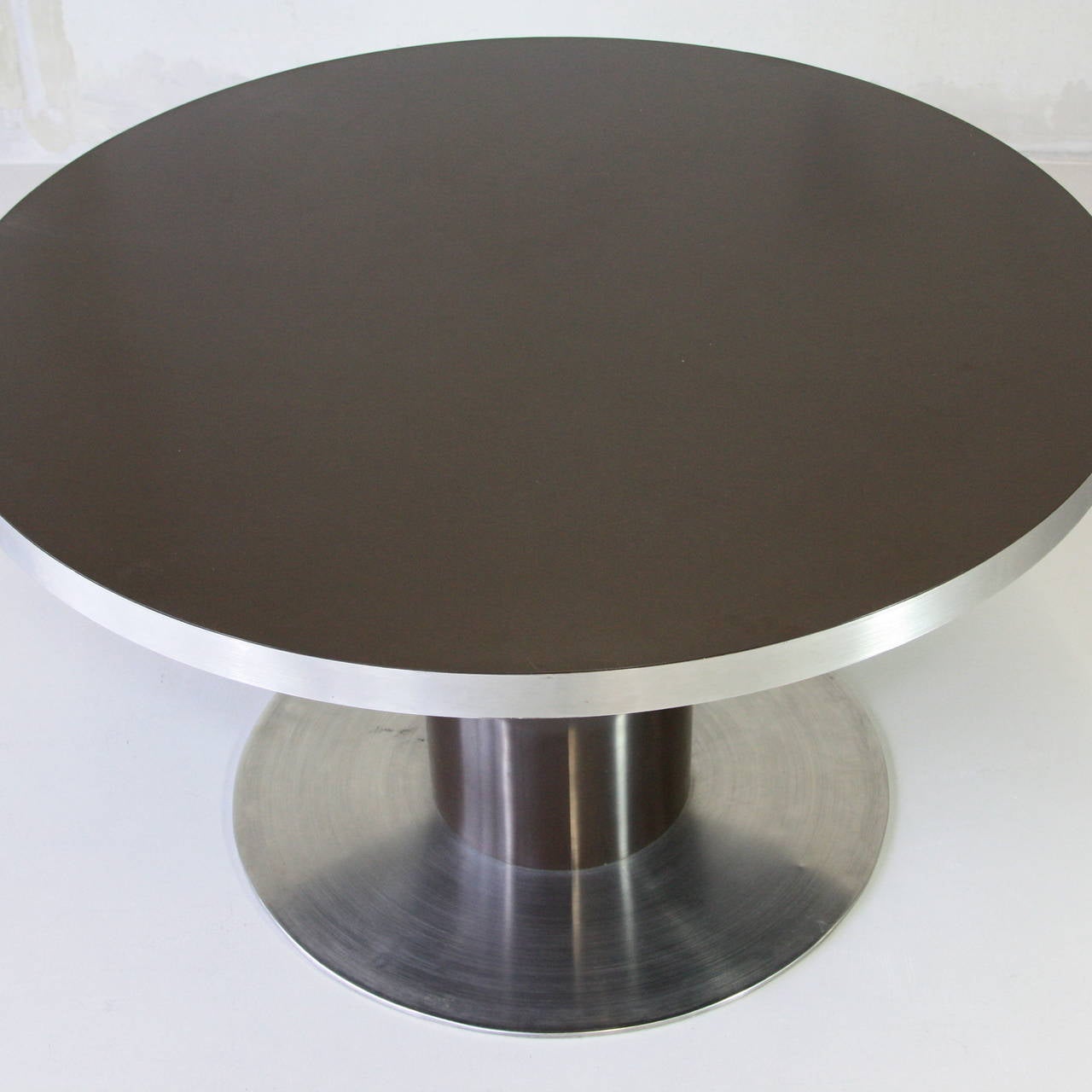 Chocolate Brown Dining Table, Italy 1970s at 1stDibs