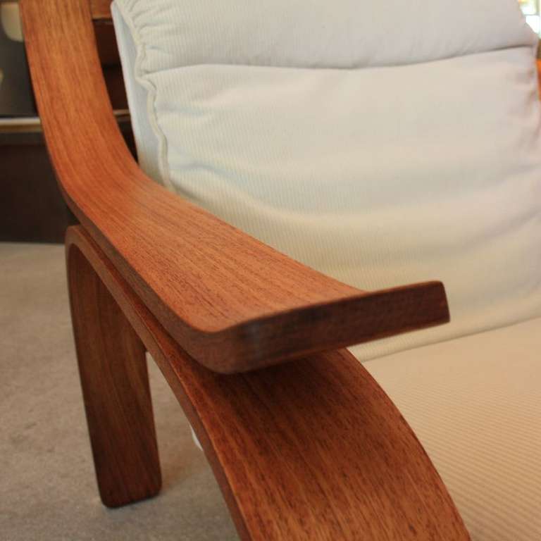 Pair of Woodline Arm Chairs by Marco Zanuso at 1stDibs