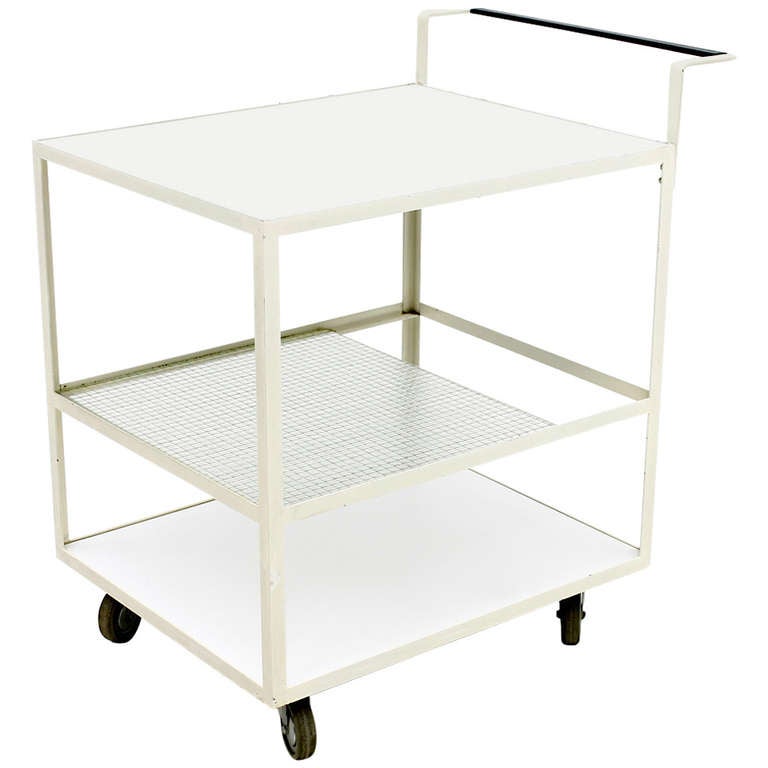 Very Rare Bar Cart by Hans Koenecke, Germany 1950s, TECTA at 1stDibs