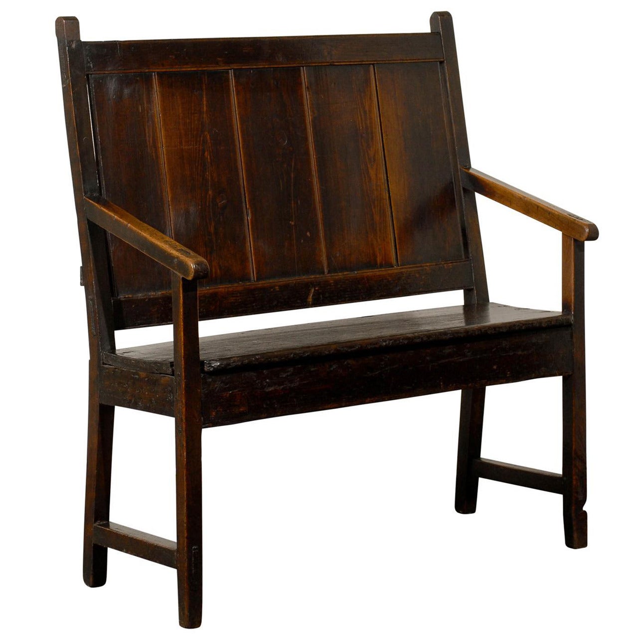 English Bench with Back at 1stDibs