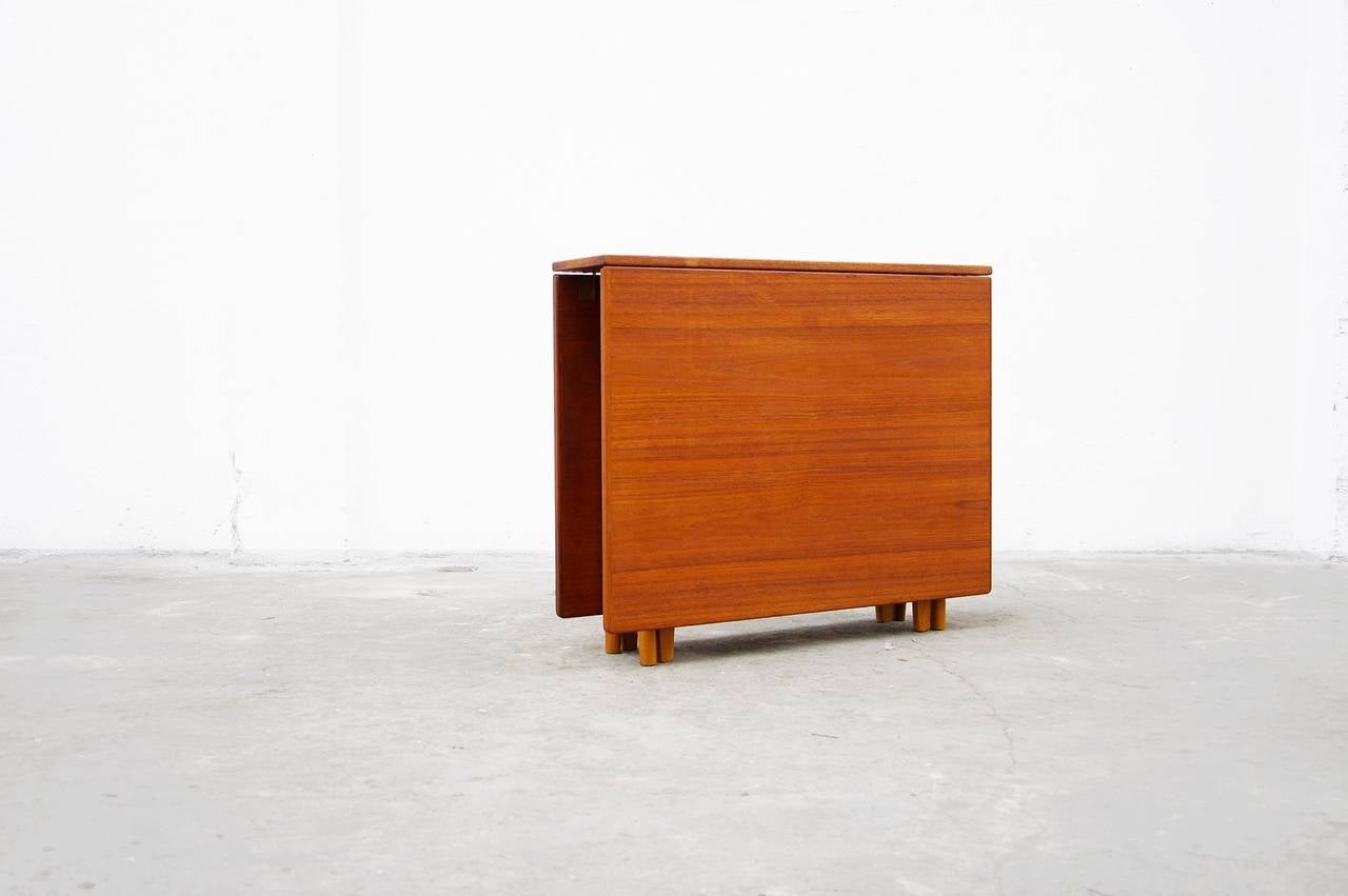 Gateleg Dining Table Danish Mid-Century Modern Design at 1stDibs